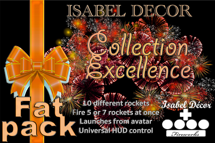 Second Life Marketplace - ISABEL DECOR Fireworks - COLLECTION Excellence FATPACK